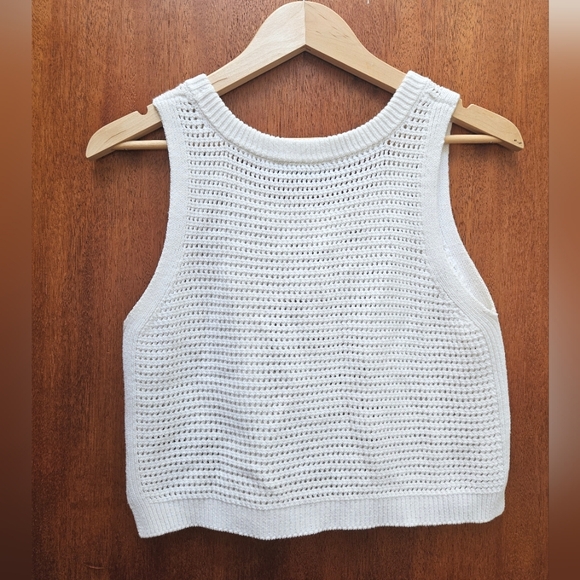 Lulus | Tops | Lulus Get The Look White Knit Tank Top | Poshmark